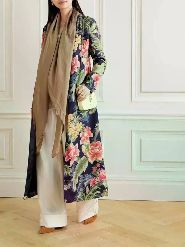 Etro Floral-print Cotton Coat