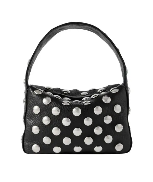 Khaite Elena Small Studded Shoulder Bag - Black