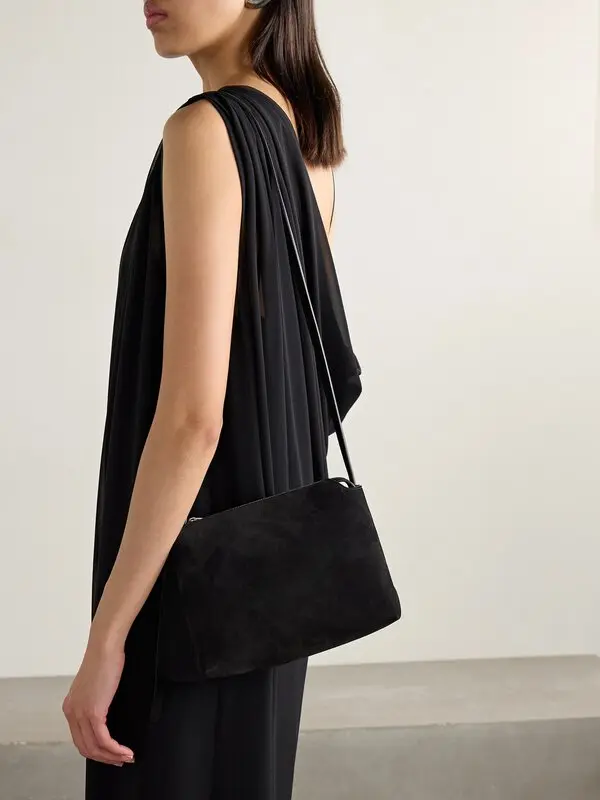 Khaite Lina Medium Suede Shoulder Bag