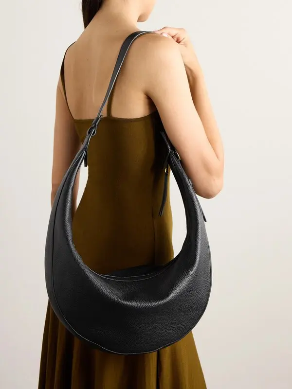 Khaite Augustina Textured-leather Shoulder Bag
