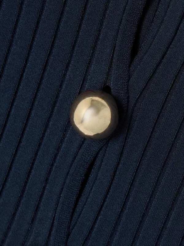 Stella McCartney Ribbed-knit Cardigan - Blue
