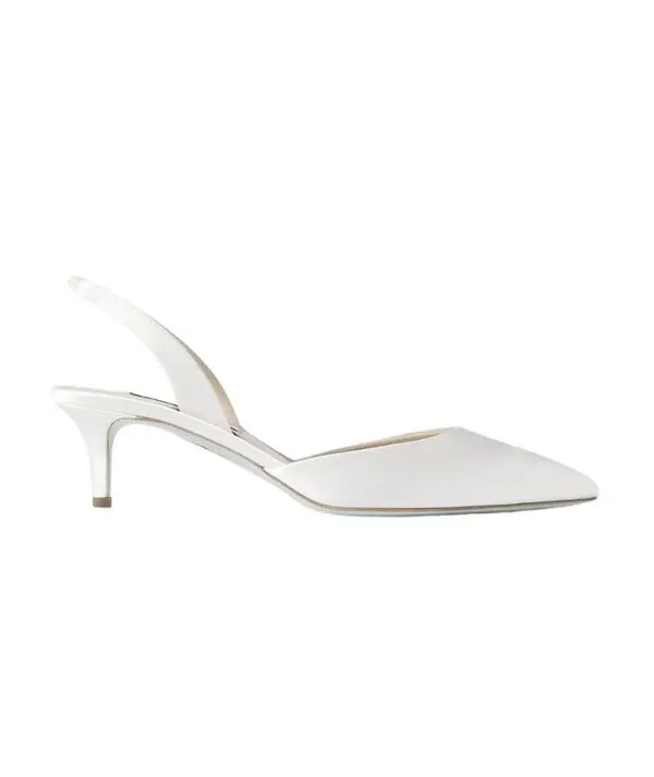 AQUAZZURA So Nude 50 Satin Slingback Pumps