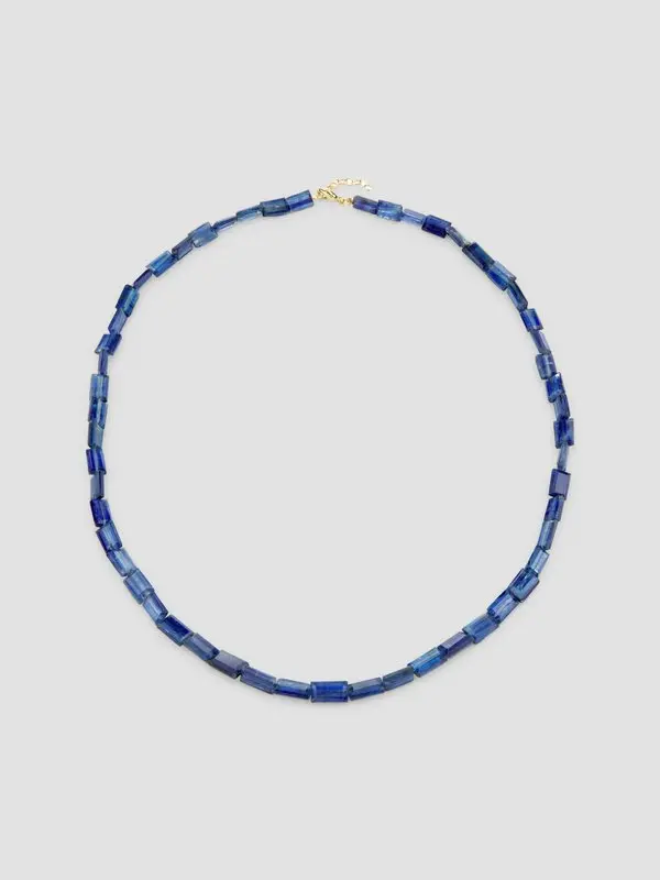 Jia Jia Arizona 14k Yellow Gold & Kyanite Beaded Necklace - Blue