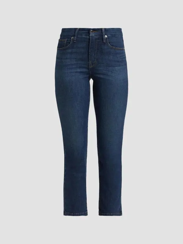 Good American Good Legs Flared Crop Jeans
