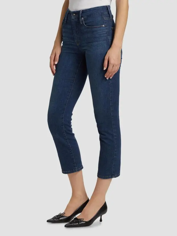 Good American Good Legs Flared Crop Jeans