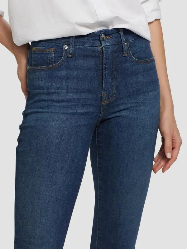 Good American Good Legs Flared Crop Jeans