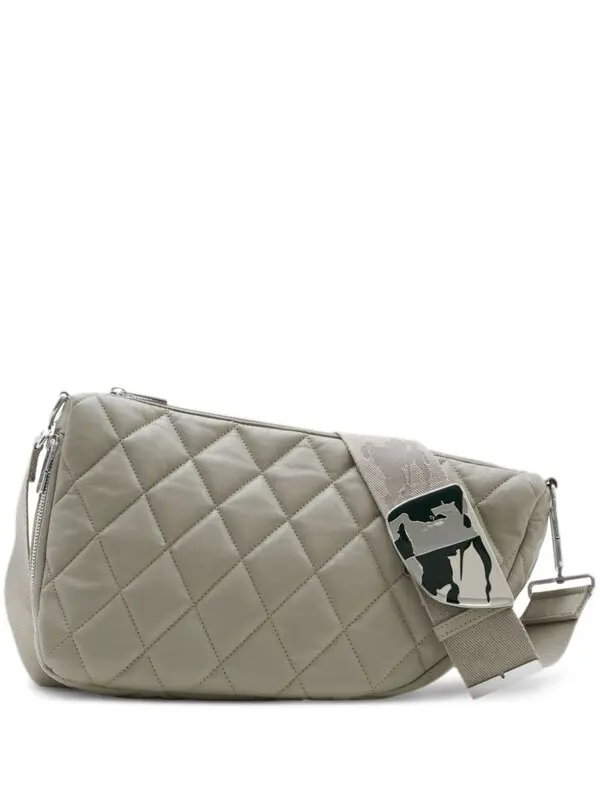Burberry Diamond-quilted Shoulder Bag - Grey
