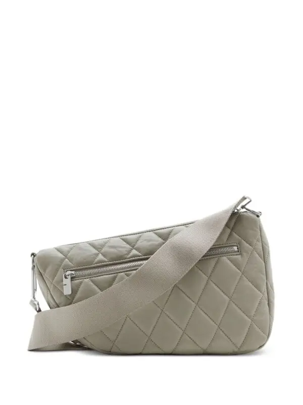 Burberry Diamond-quilted Shoulder Bag - Grey
