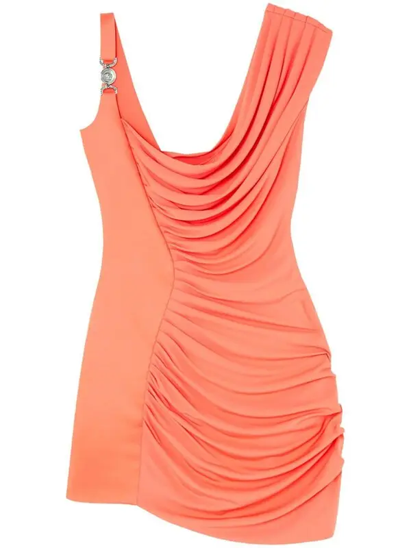 knee length dresses for ladies Medusa 95 Draped Mini Dress  THAHAB KW