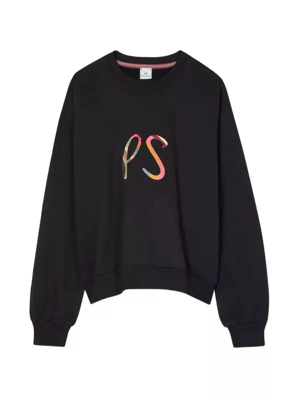 Paul Smith Spray Swirl Organic Cotton Sweatshirt - Black