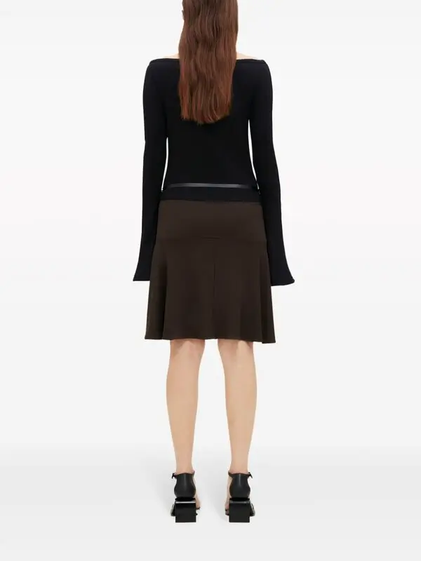 COURREGES Ellipse Mini Skirt - Brown