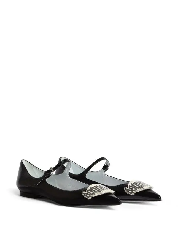 Dsquared2 Gothic Leather Ballerinas
