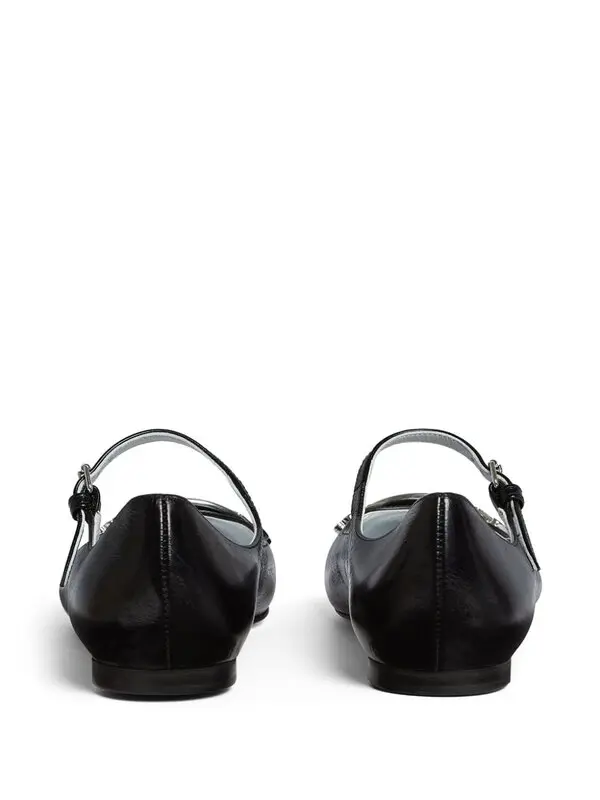 Dsquared2 Gothic Leather Ballerinas
