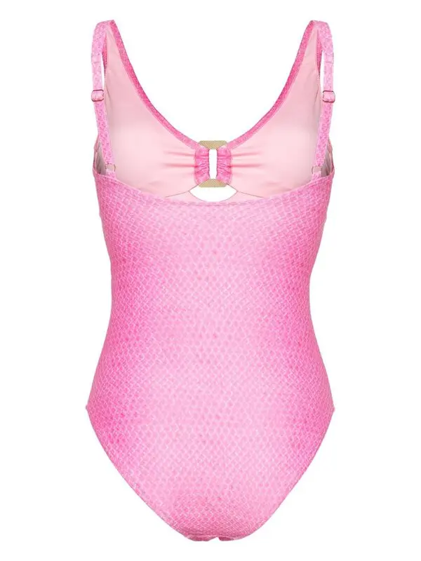 Heidi Klein Guana Island Snake-print Swimsuit