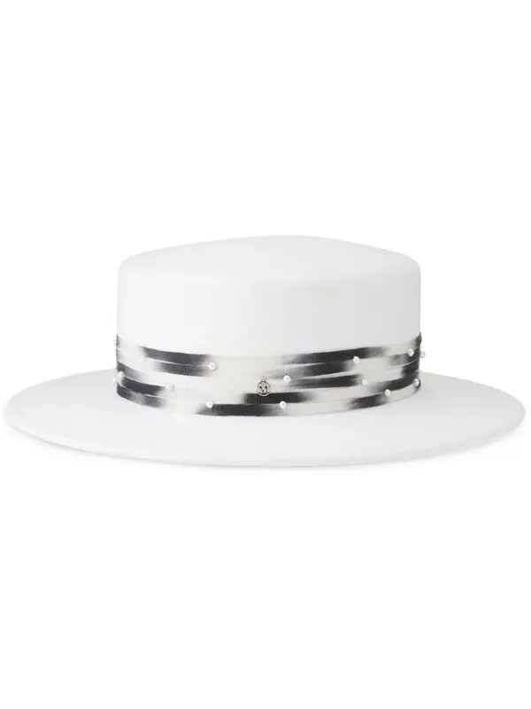 MAISON MICHEL Kiki Wool Hat - White