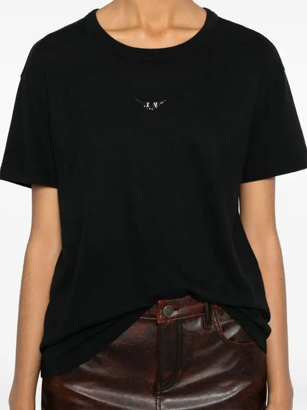 Zadig&Voltaire Marta Wings Appliqué T-shirt - Black