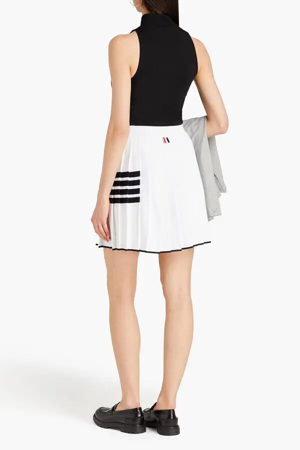 Thom Browne Wrap-effect Pleated Mini Skirt