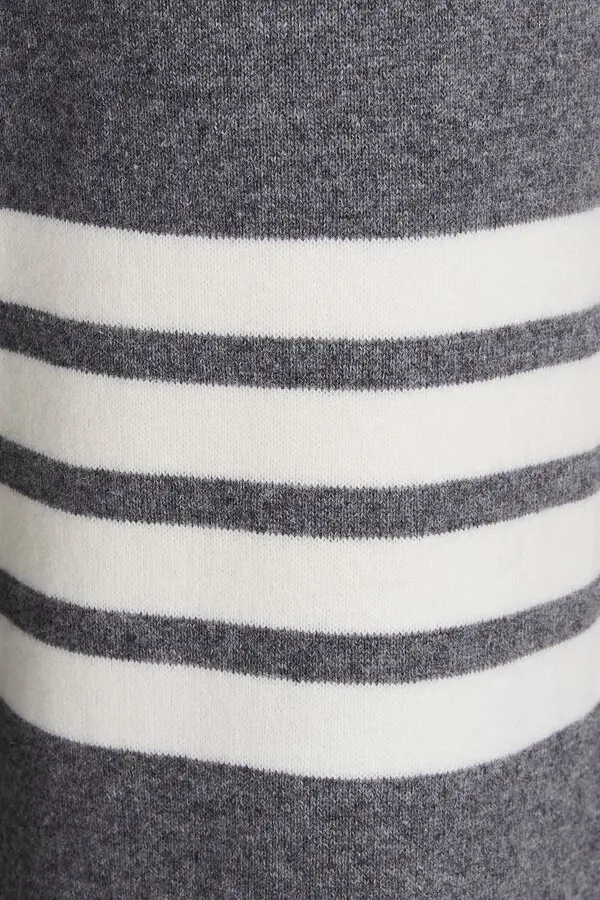 Thom Browne Cashmere-blend Track Pants - Gray