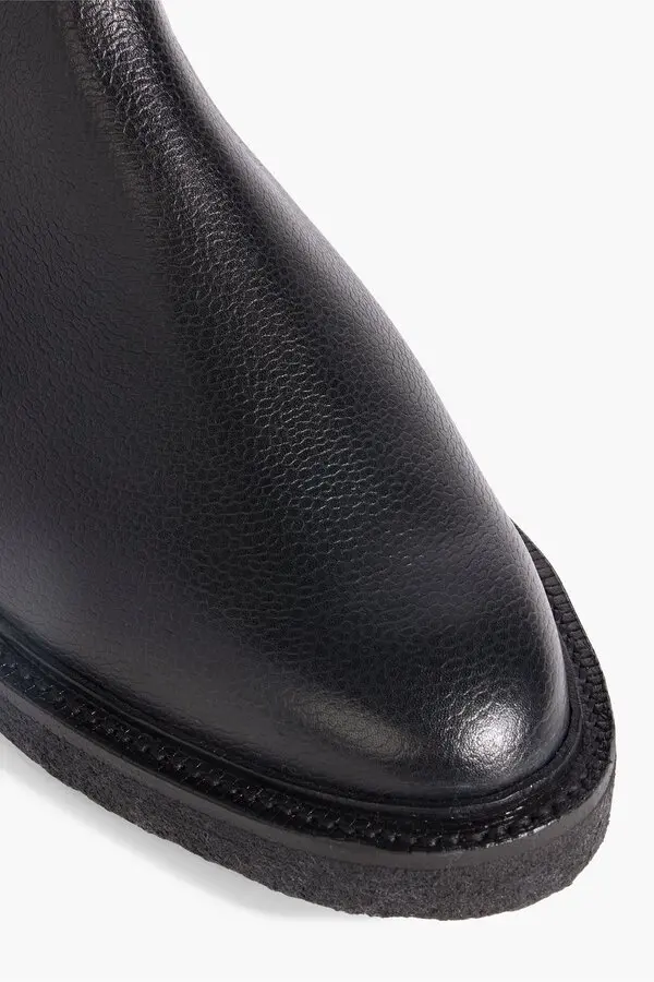 Thom Browne Pebbled-leather Chelsea Boots - Black