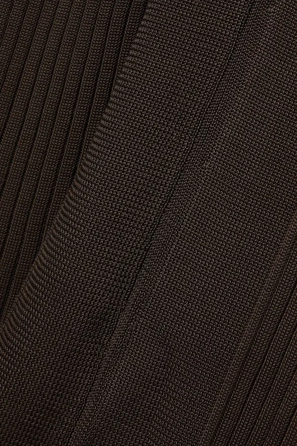 JIL SANDER Ribbed-knit Flared Pants