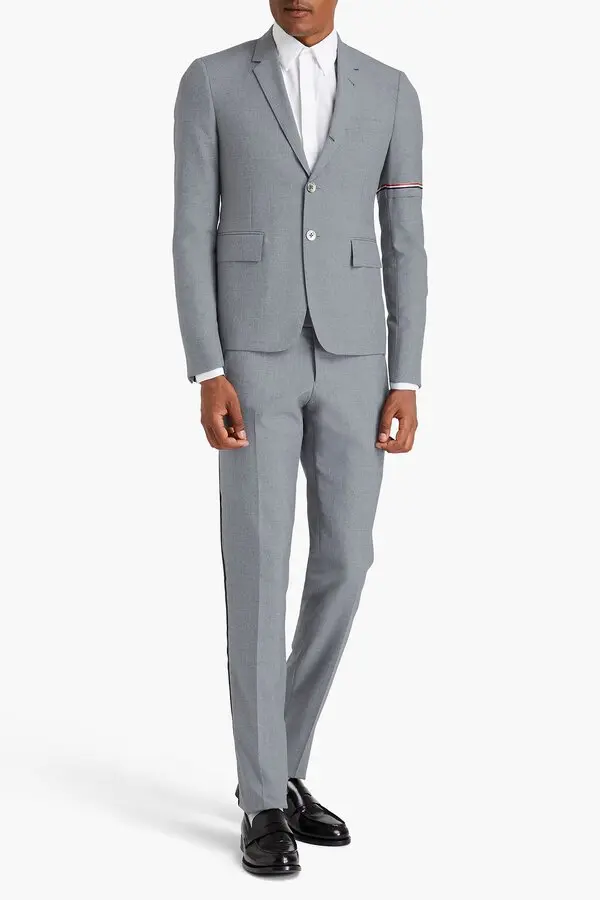 Thom Browne Wool-blend Blazer - Gray