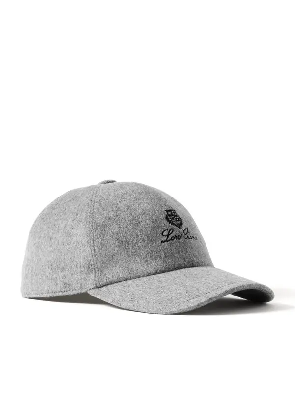 Loro Piana Logo-embroidered Storm System® Baseball Cap - Gray