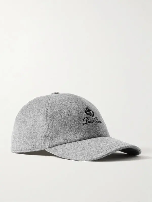 Loro Piana Logo-embroidered Storm System® Baseball Cap - Gray