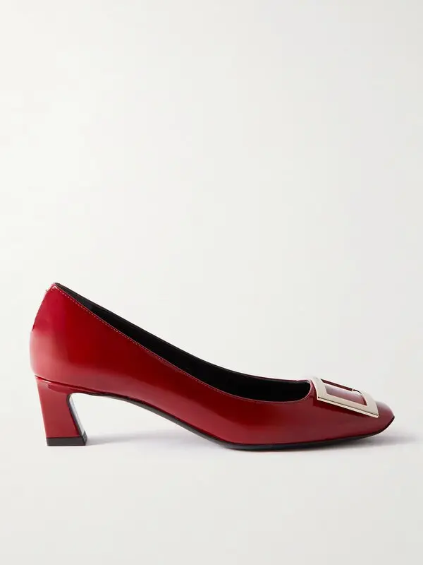 ROGER VIVIER Trompette 45 Patent-leather Pumps - Red
