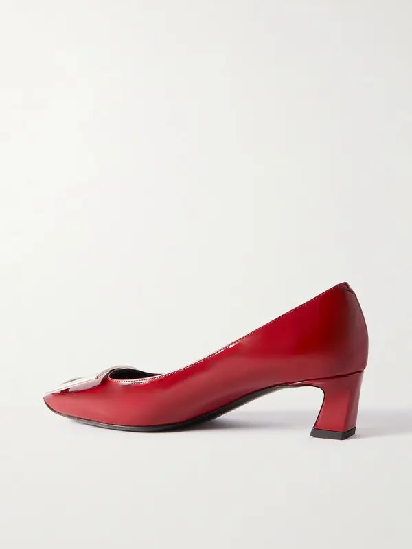 ROGER VIVIER Trompette 45 Patent-leather Pumps - Red