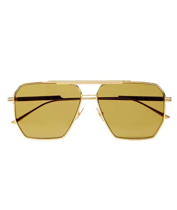 Bottega Veneta Aviator-style Sunglasses - Gold