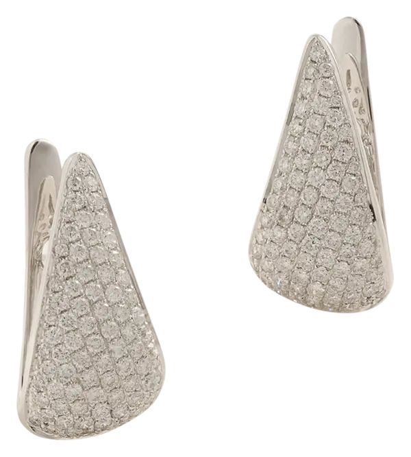 ANITA KO 18-karat Diamond Teardrop Earrings - Silver