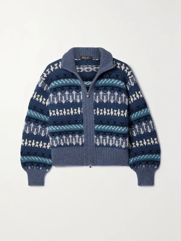Loro Piana Holiday Noel Cashmere Cardigan - Multi