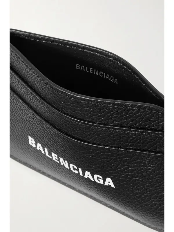 Balenciaga Cash Printed Textured-leather Cardholder