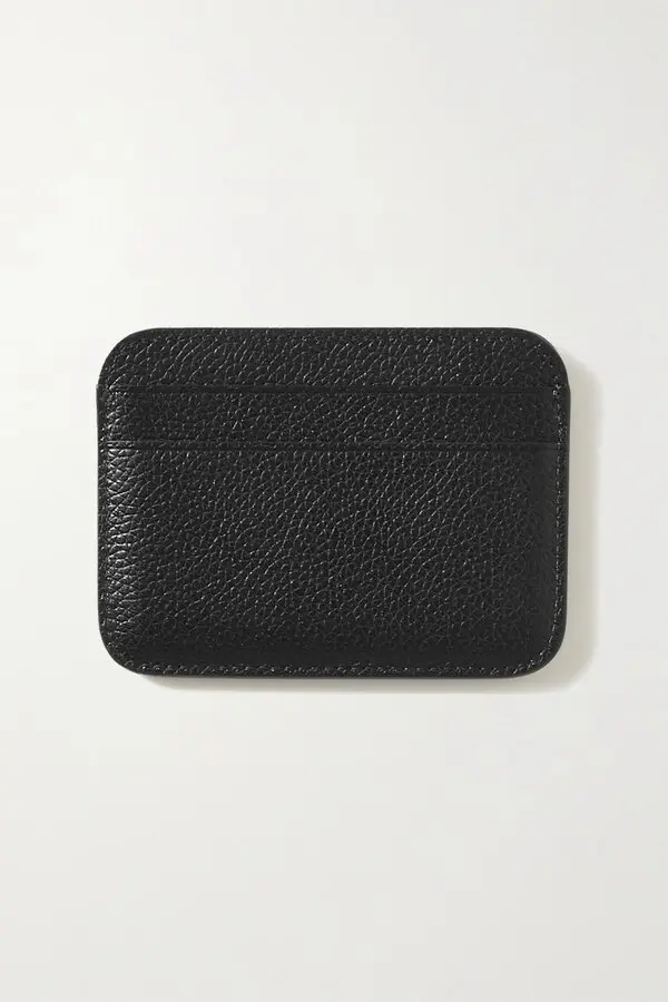 Balenciaga Cash Printed Textured-leather Cardholder - Black