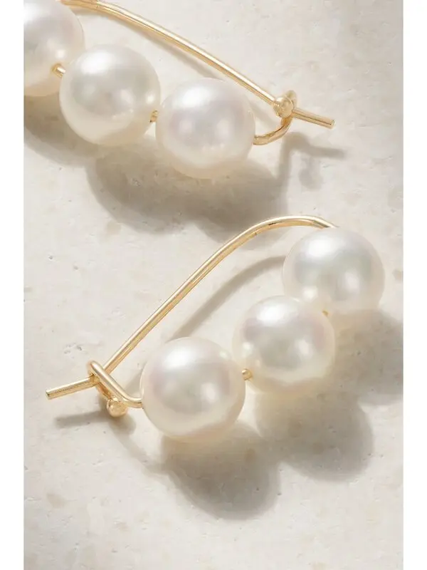 Mizuki 14-karat Pearl Earrings