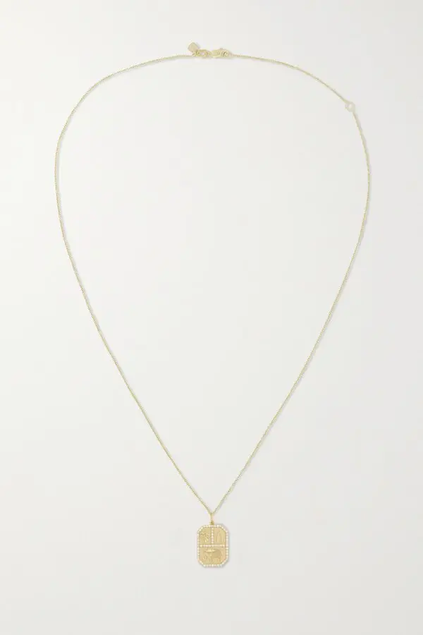 SYDNEY EVAN Icon Diamond And 14-karat Necklace