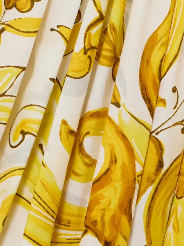 Dolce & Gabbana Maiolica Printed Cotton-poplin Midi Dress