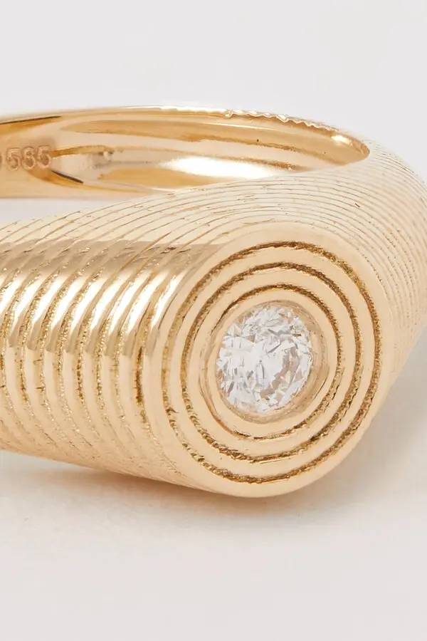 SYDNEY EVAN 14-karat Diamond Signet Ring