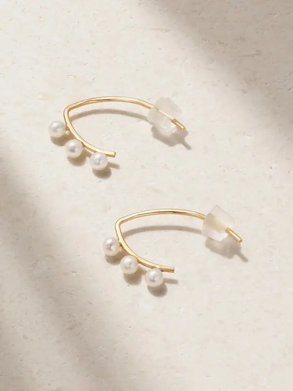 MELISSA JOY MANNING 14-karat Recycled Pearl Earrings - Gold
