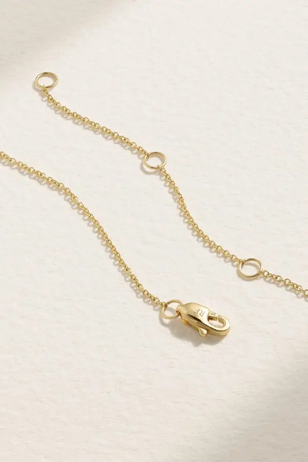 ROXANNE FIRST 14-karat Gold Sapphire Heart Necklace