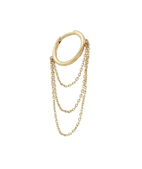 PERSEE 18-karat Single Hoop Earring - Gold