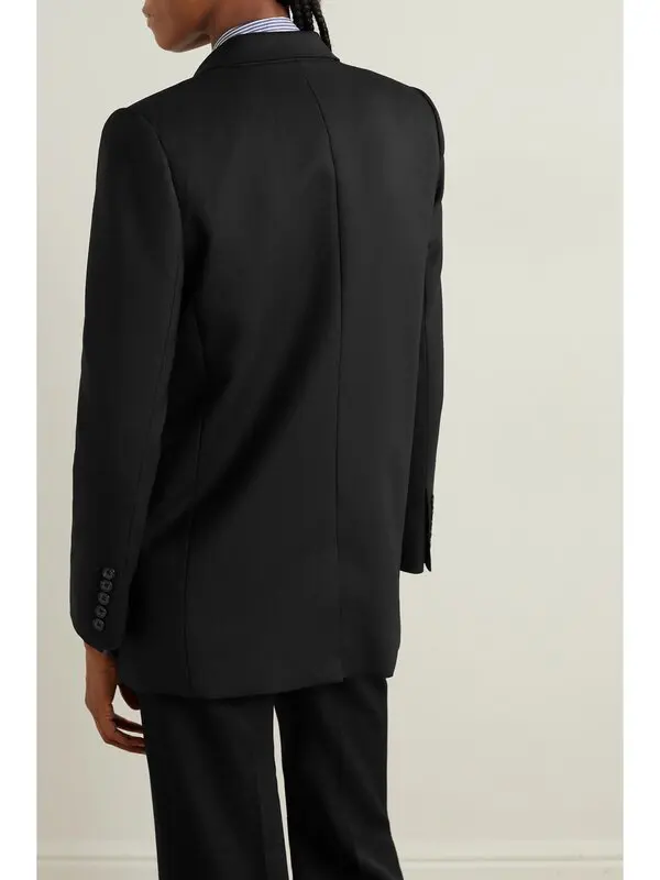NILI LOTAN Diane Stretch-wool Twill Blazer - Black