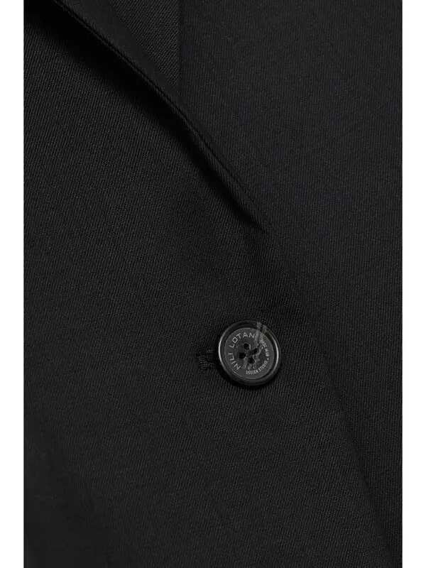 NILI LOTAN Diane Stretch-wool Twill Blazer - Black