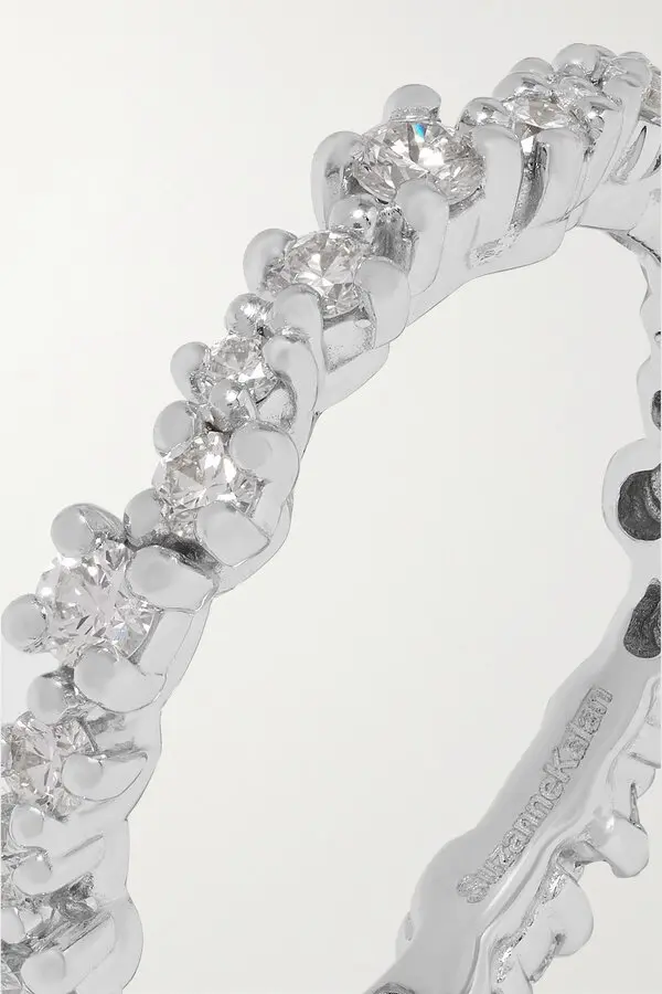 SUZANNE KALAN Eternity 18-karat White Diamond Ring