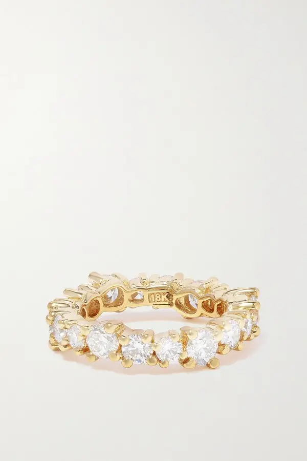 SUZANNE KALAN Eternity 18-karat Diamond Ring