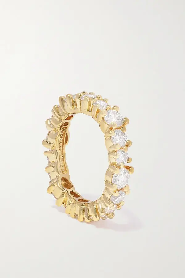 SUZANNE KALAN Eternity 18-karat Diamond Ring