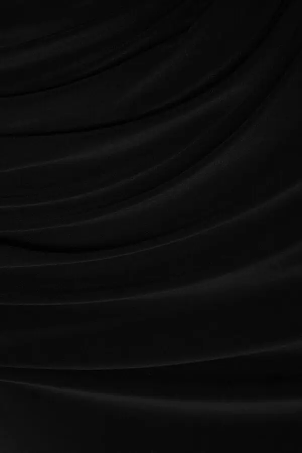Norma Kamali Diana One-shoulder Ruched Gown - Black