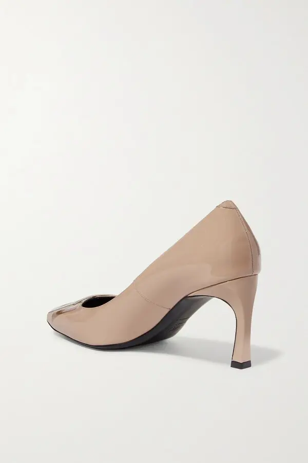 ROGER VIVIER Belle Vivier Trompette 70 Patent-leather Pumps - Neutrals