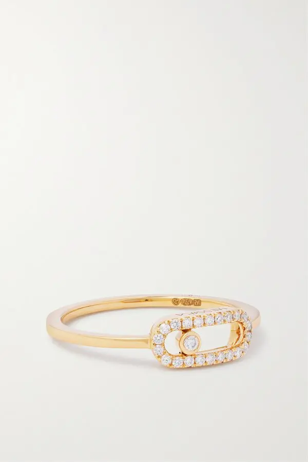 Messika Move Uno 18-karat Diamond Ring - Gold