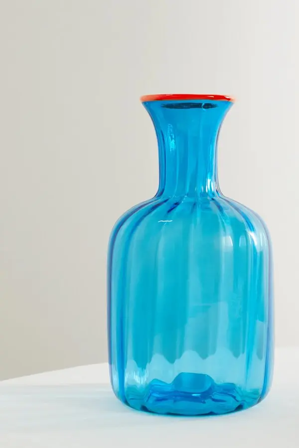 La DoubleJ Murano Glass Carafe - Blue